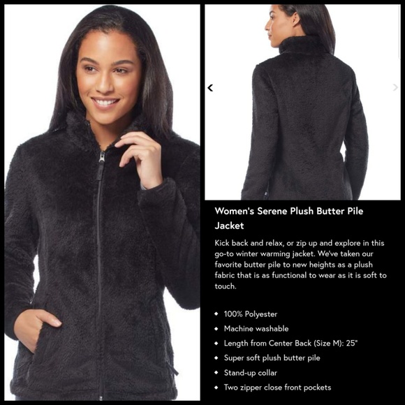 Free Country | Jackets & Coats | Free Country Plush Black Jacket Large ...